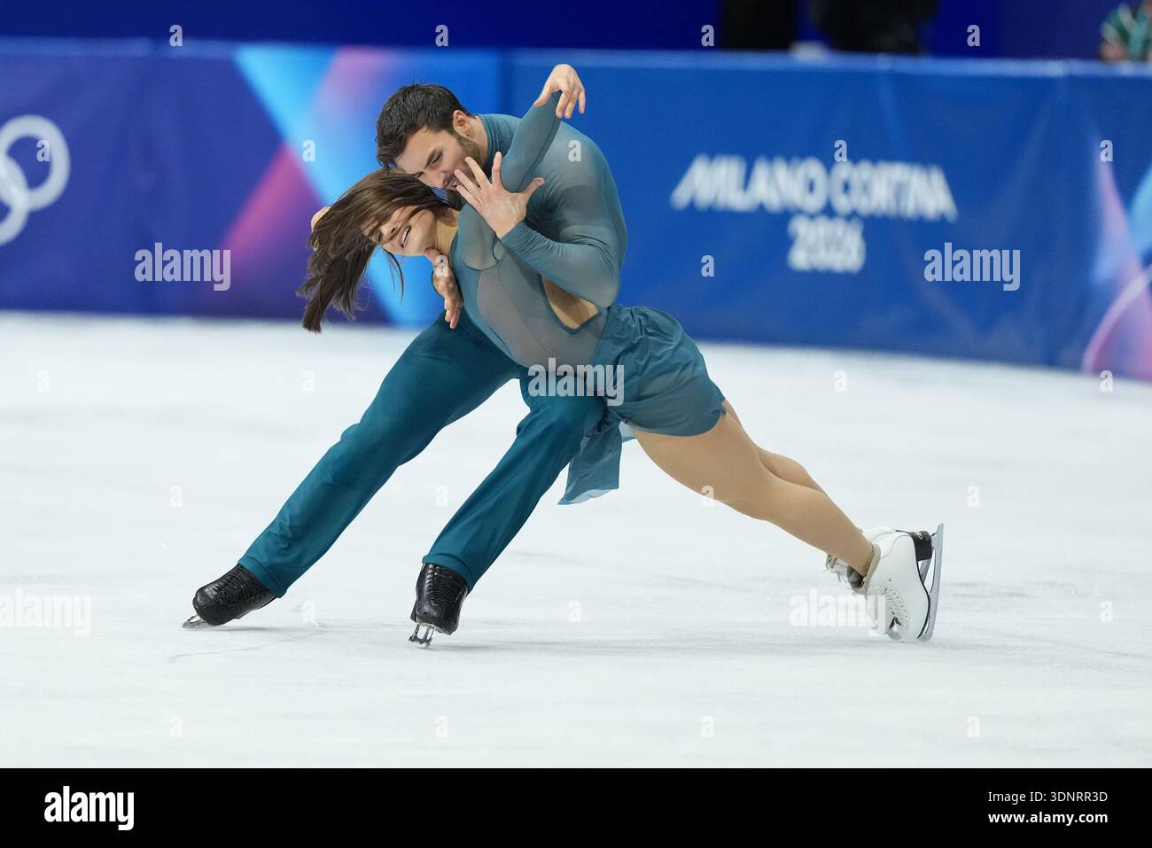 Laurence Fournier Beaudry and Guillaume Cizeron of Team France compete ...