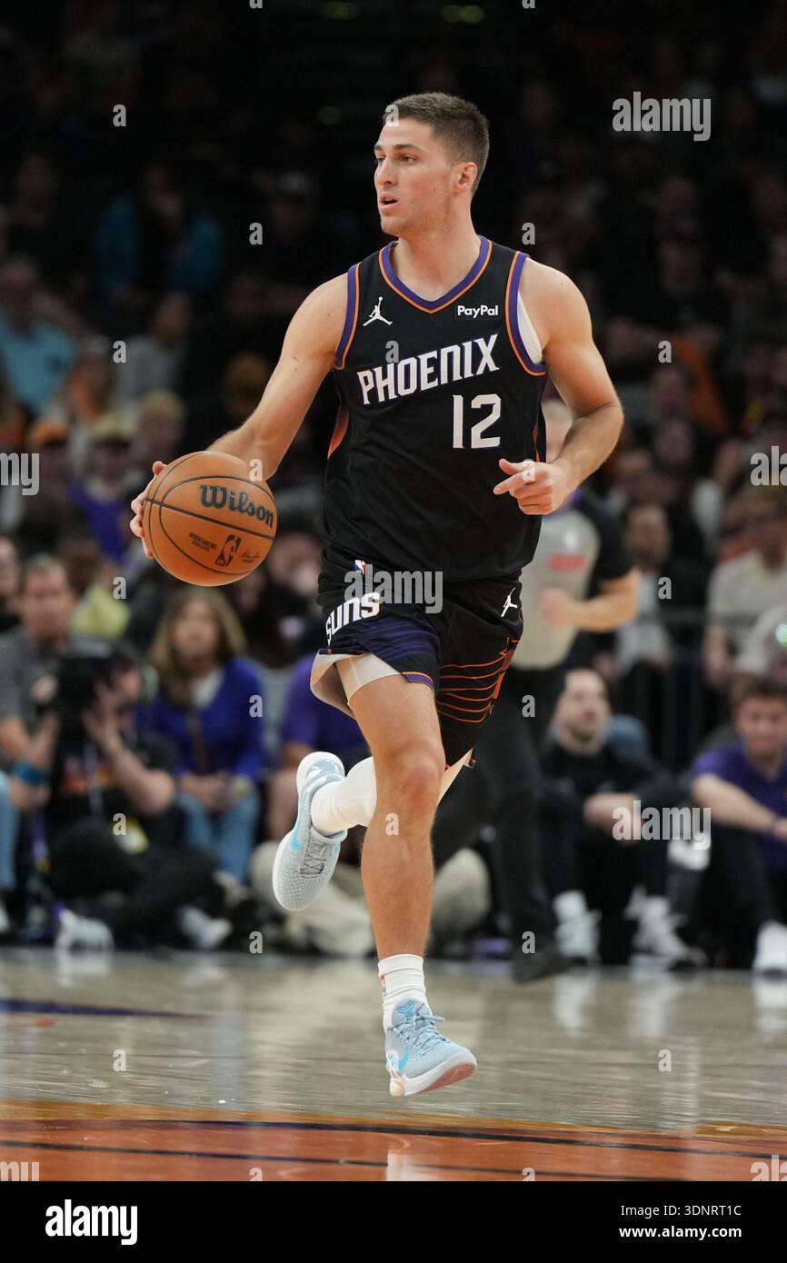 Phoenix Suns guard Collin Gillespie (12) during the first half of an ...