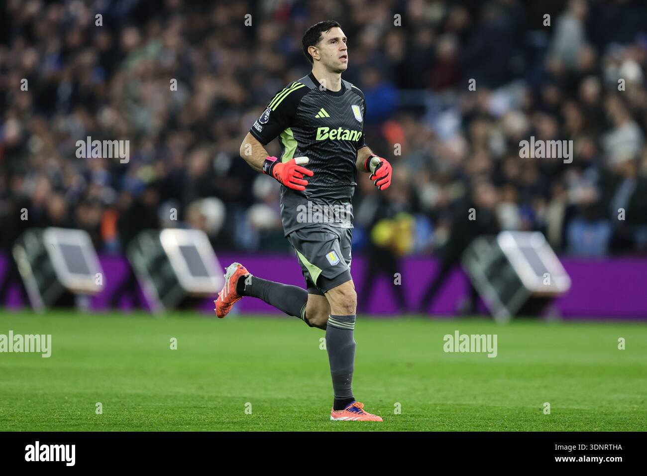 Birmingham, England, 11th February 2026. Emiliano Martinez of Aston ...