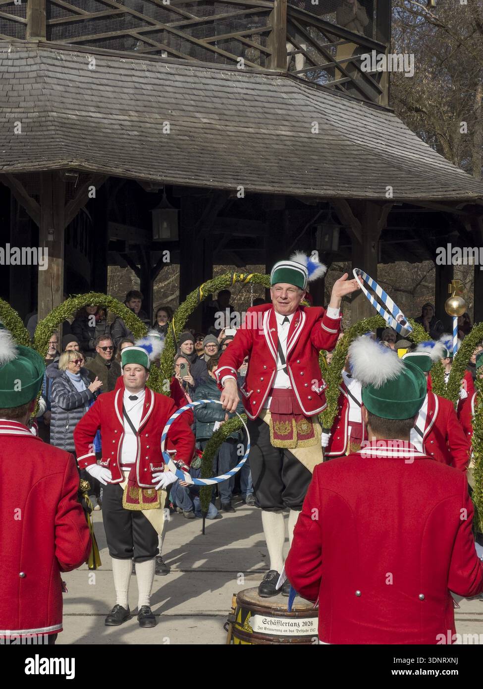 Schaeffler dance in 2026 in the English Garden, behind the Chinese ...