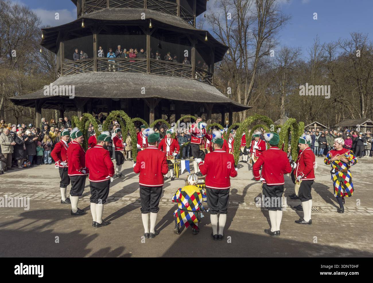 Schaeffler dance in 2026 in the English Garden, behind the Chinese ...