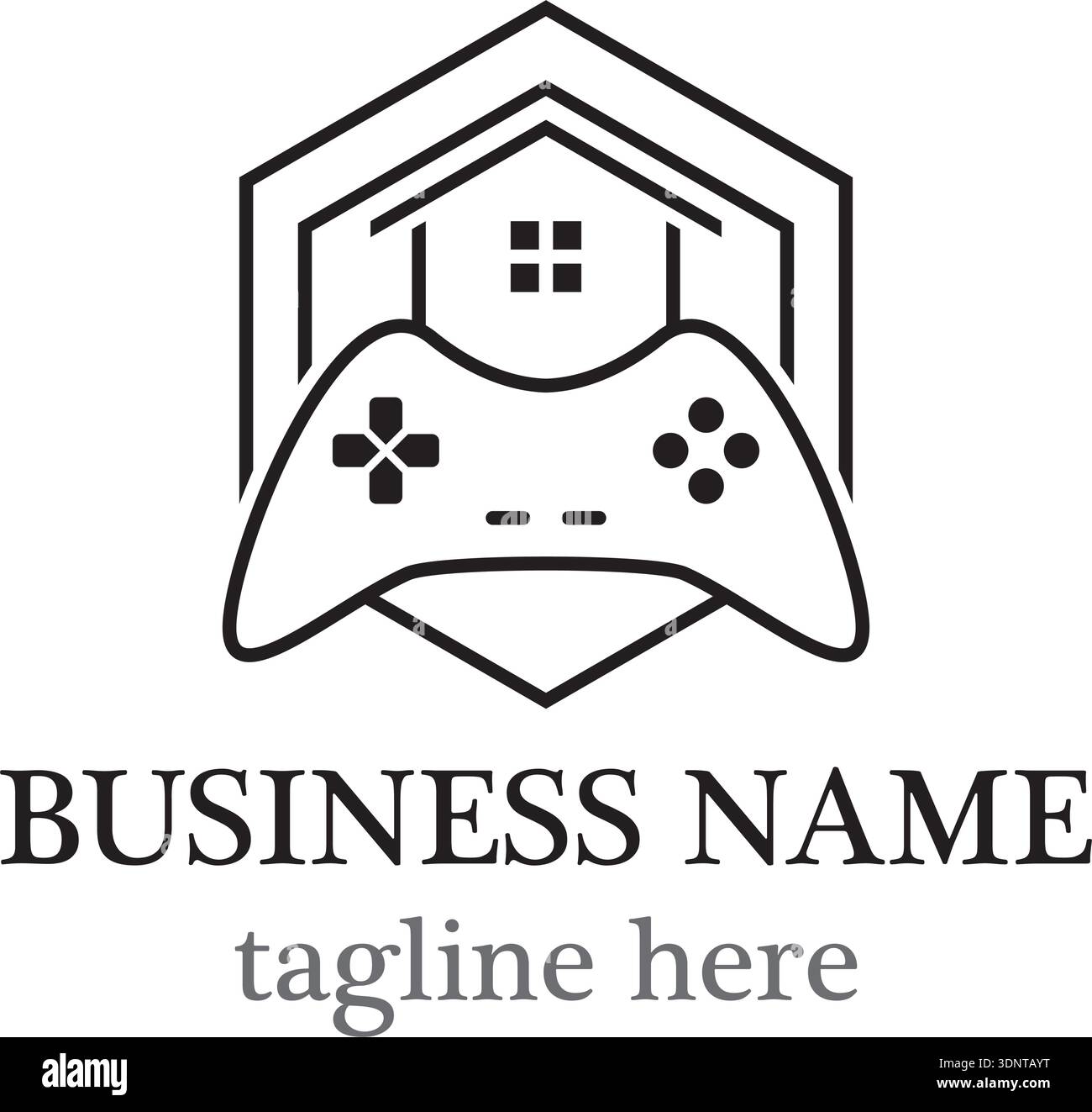 Gaming home Stock Vector Images - Alamy