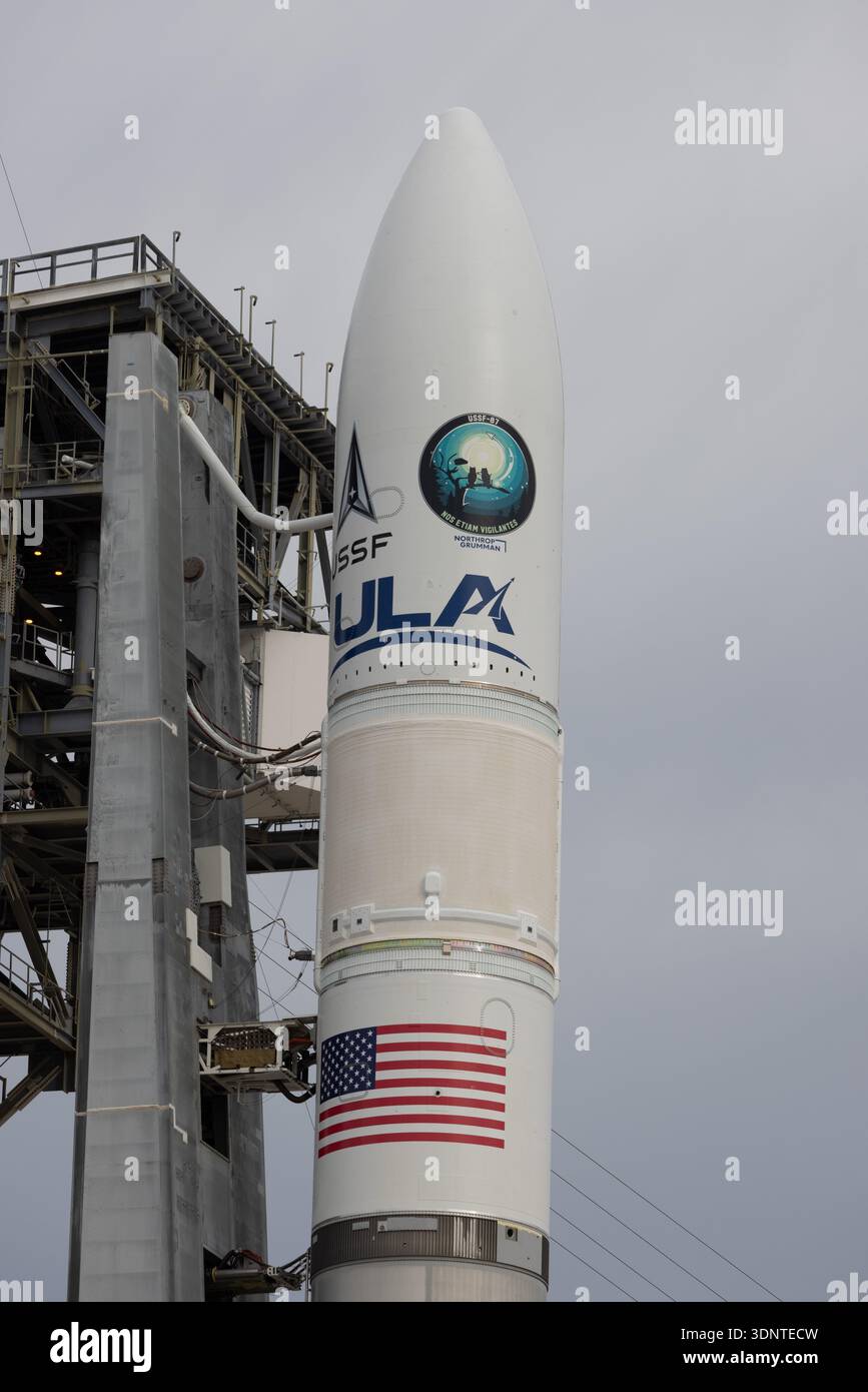 Static pad photos during remote camera setup ULA Vulcan USSF-87 SLC-41 ...