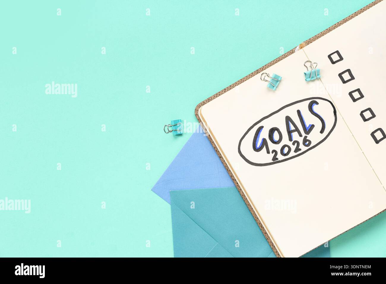 Notebook 2026 goals paper hi-res stock photography and images - Alamy