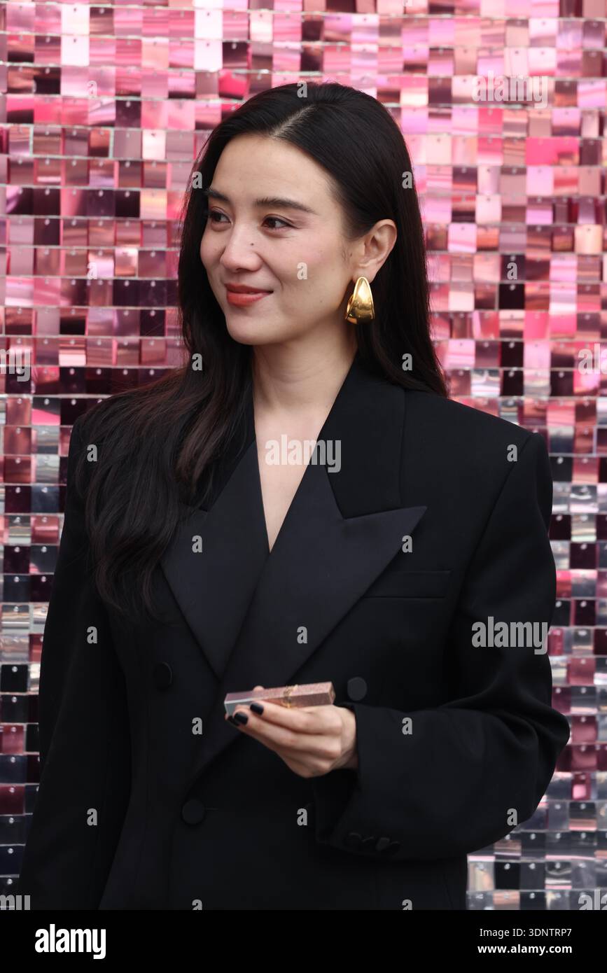 Chinese actress and singer Song Jia attends a brand event in Hangzhou ...