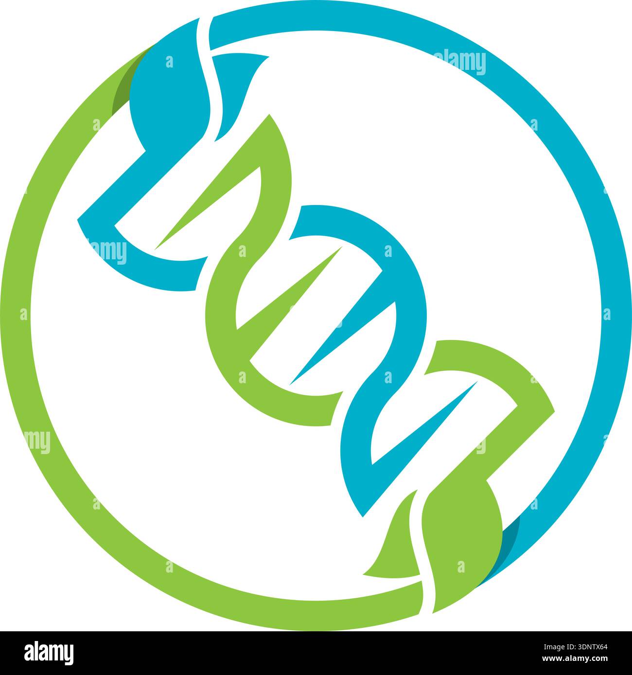 DNA And Leaf Logo Design Stock Vector Image & Art - Alamy