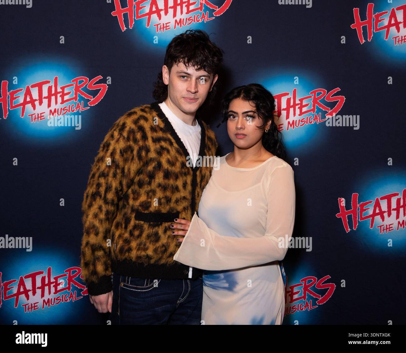Casey Likes, Kuhoo Verma on stage for HEATHERS THE MUSICAL 250th Off ...