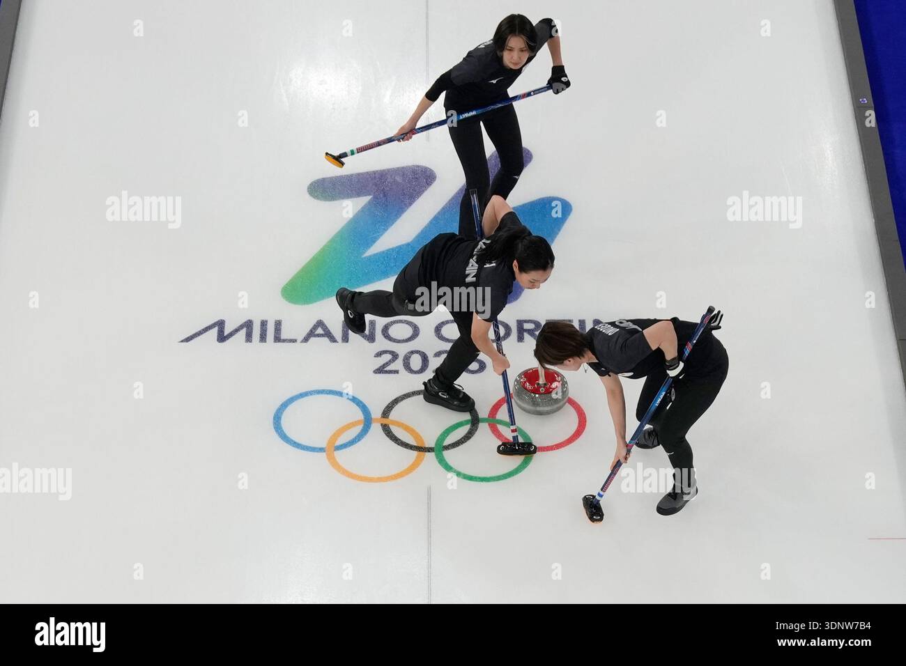 Japan's Sayaka Yoshimura, Anna Ohmiya and Kaho Onodera compete against ...