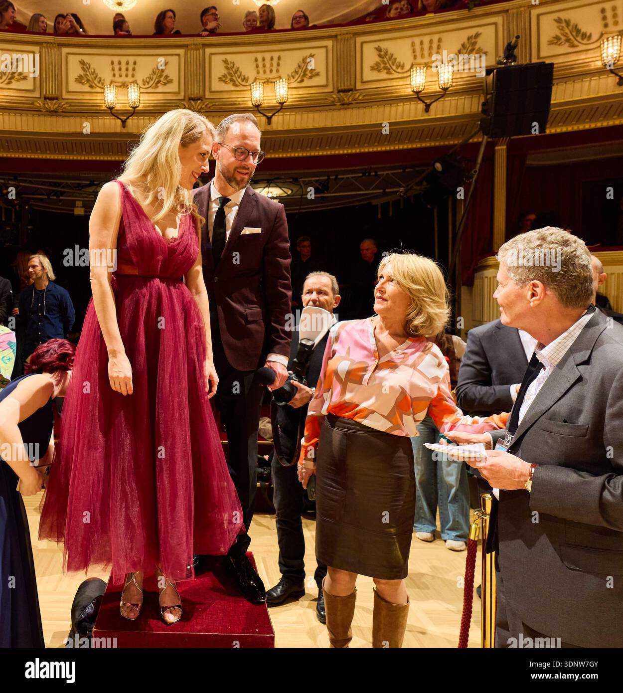 Rehearsal for the 2026 Opera Ball at the Vienna State Opera in Vienna ...