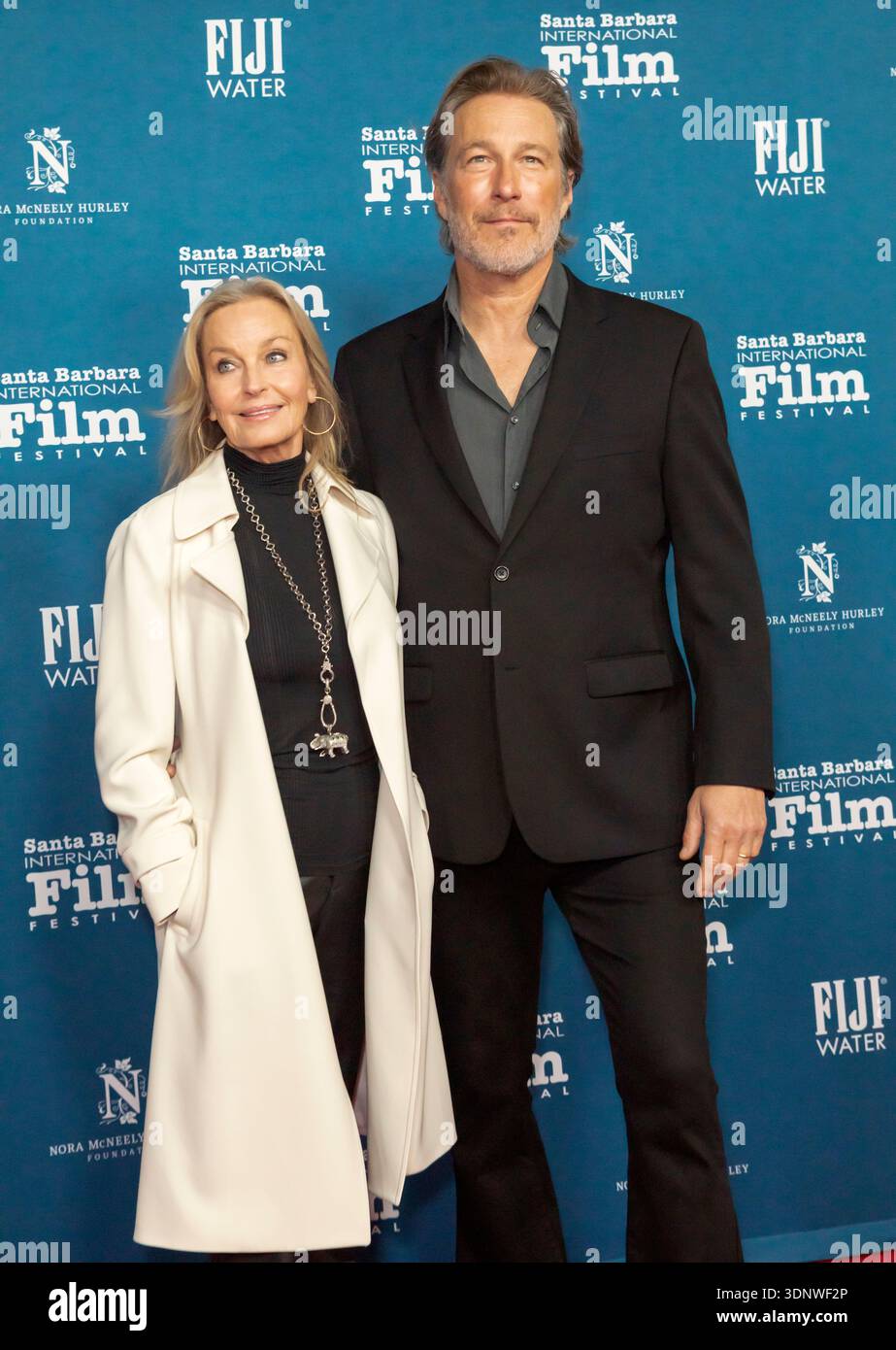 SANTA BARBARA, CA, USA, 11th FEB. 2026 Bo Derek and John Corbett arrive ...