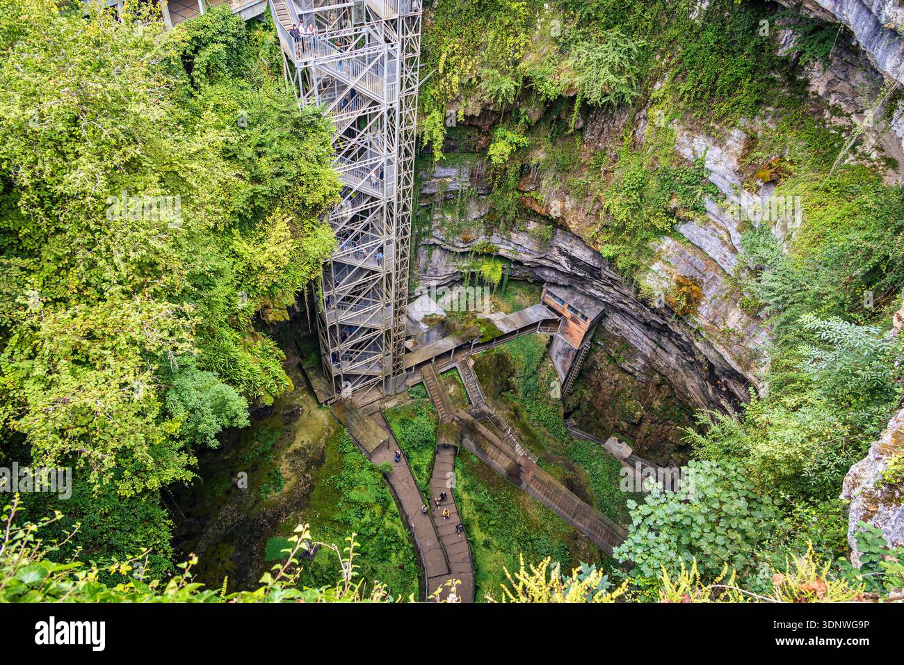 Padirac, France - 09 06 2024 : Famous natural wonder Gouffre de Padirac ...