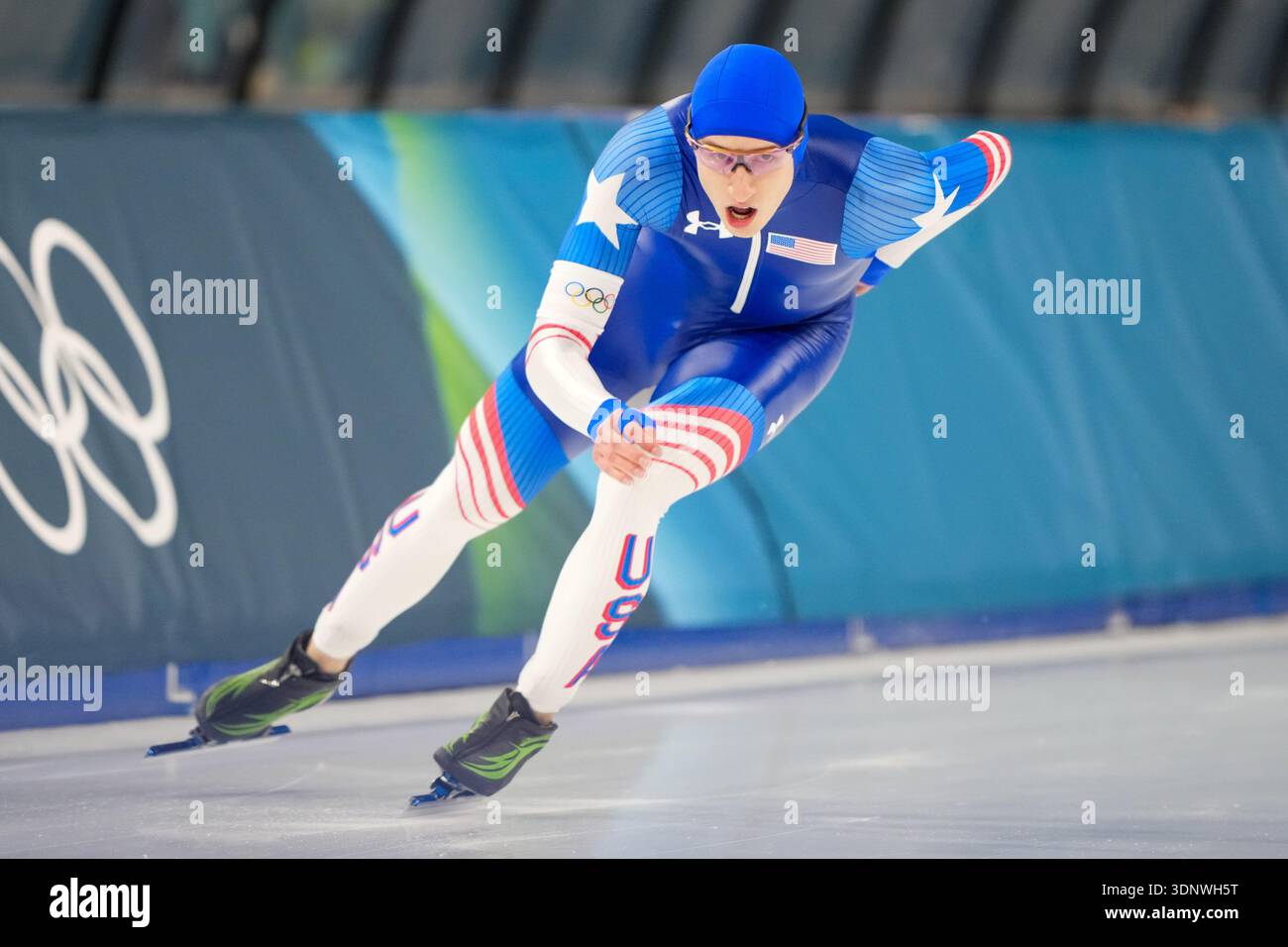Jordan Stolz of USA, Speed Skating Men's 1000m during the Olympic ...