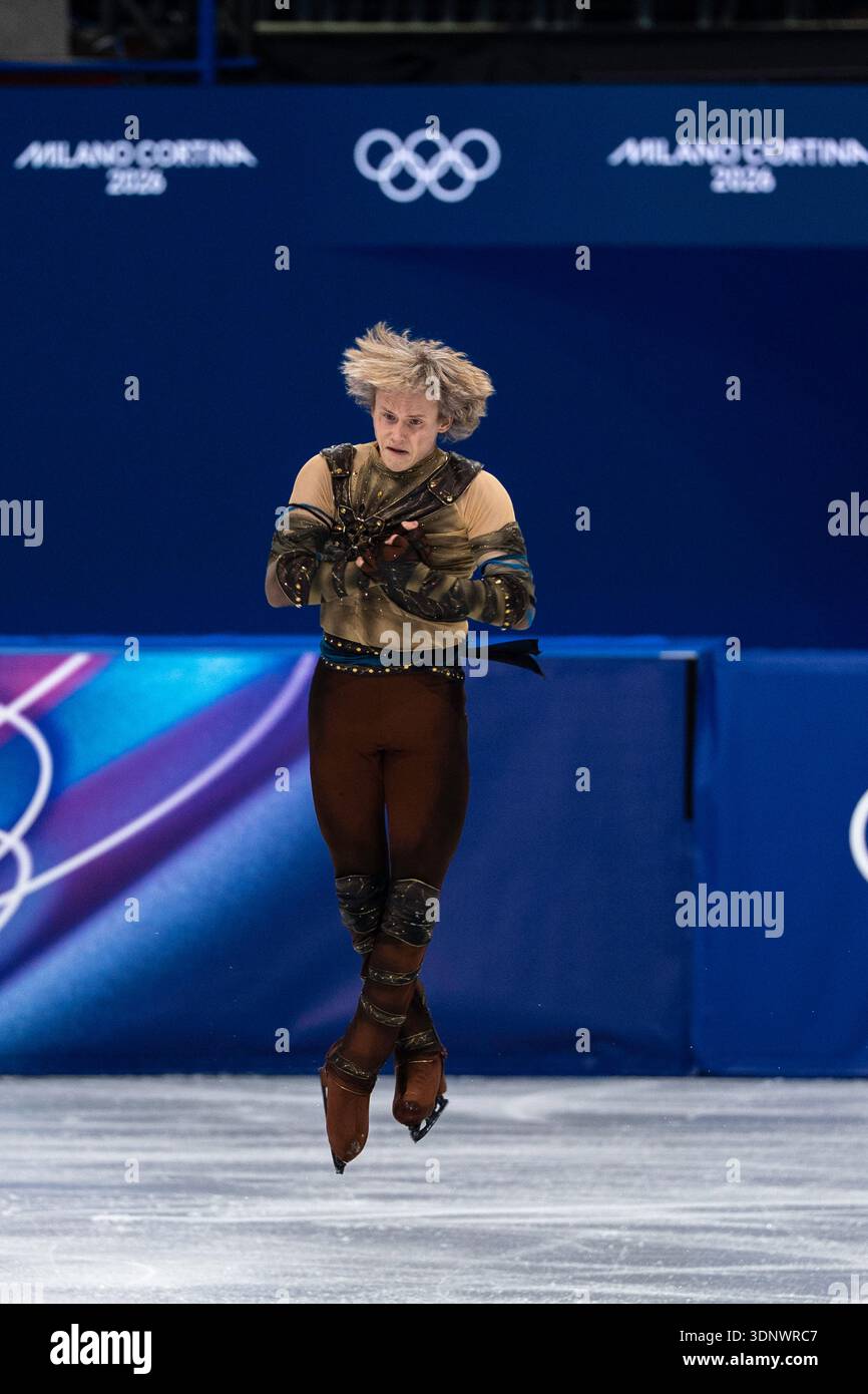 IIlia Malinin (USA) competing in the Figure Skating Men's Singles short ...