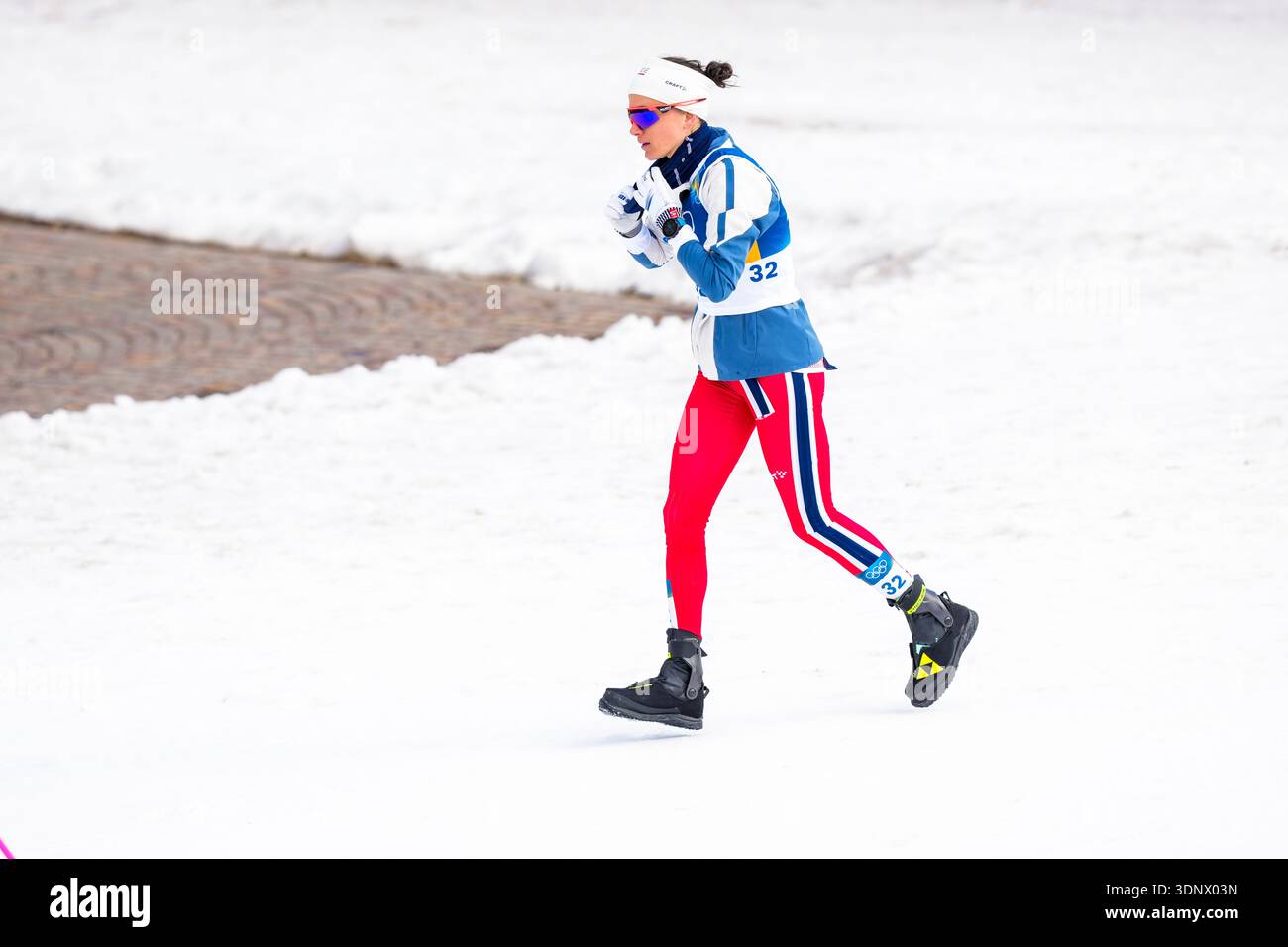 Val di Fiemme, Italy 20260212. Heidi Weng from Norway before the women ...