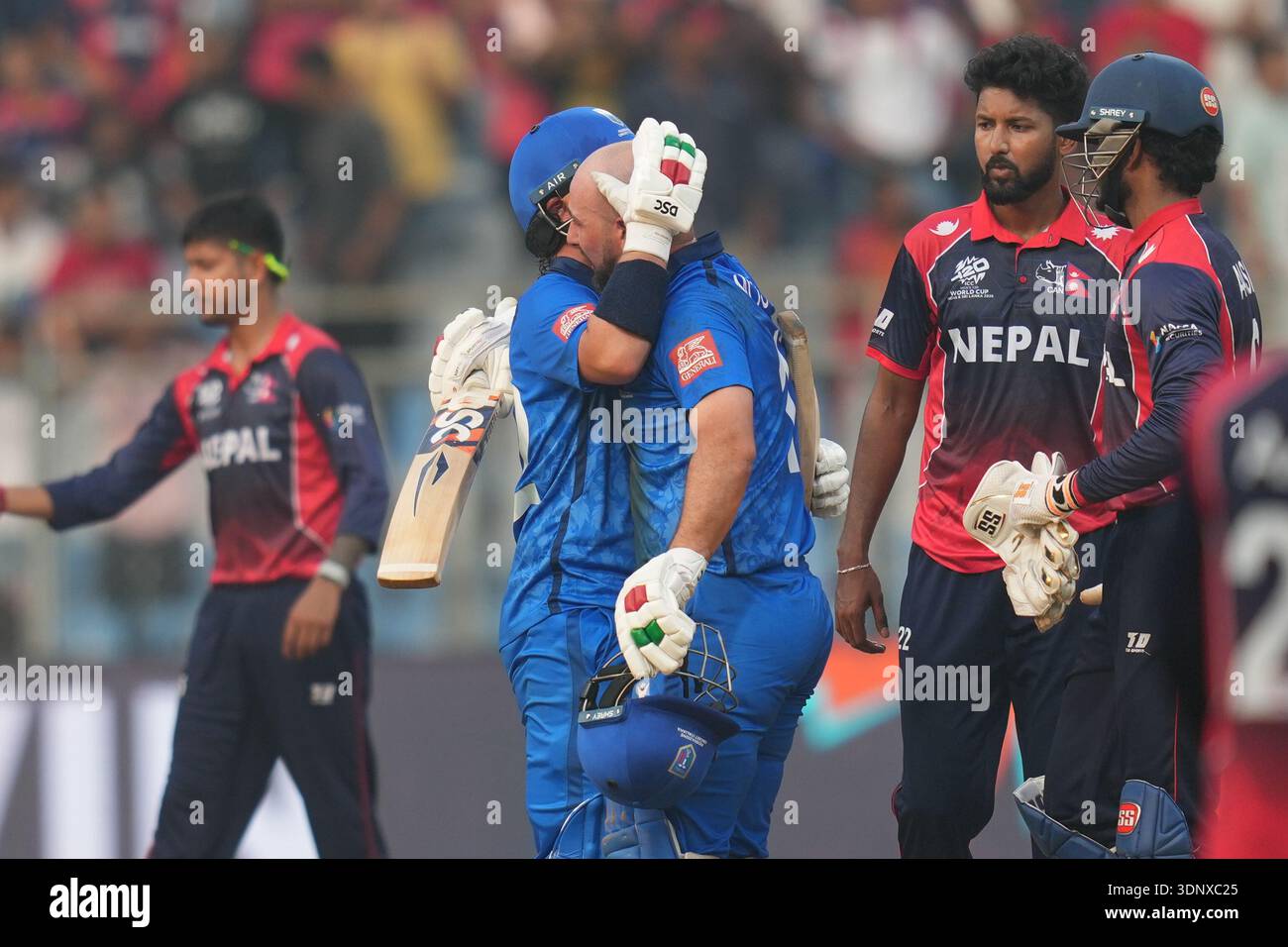 Italy's Justin Mosca, left, Anthony Mosca celebrates after won the T20 ...