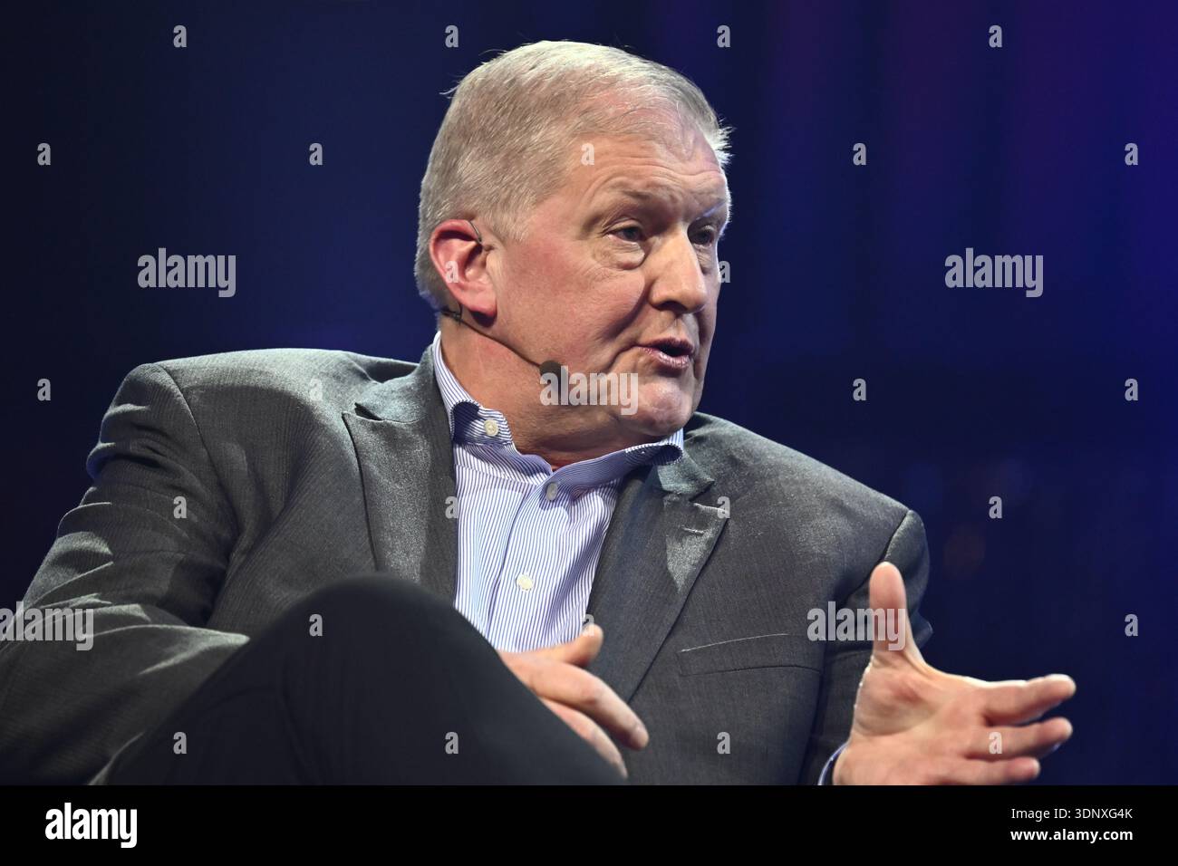 Ari Jónsson, board member of the NATO Innovation Fund, speaks at the ...