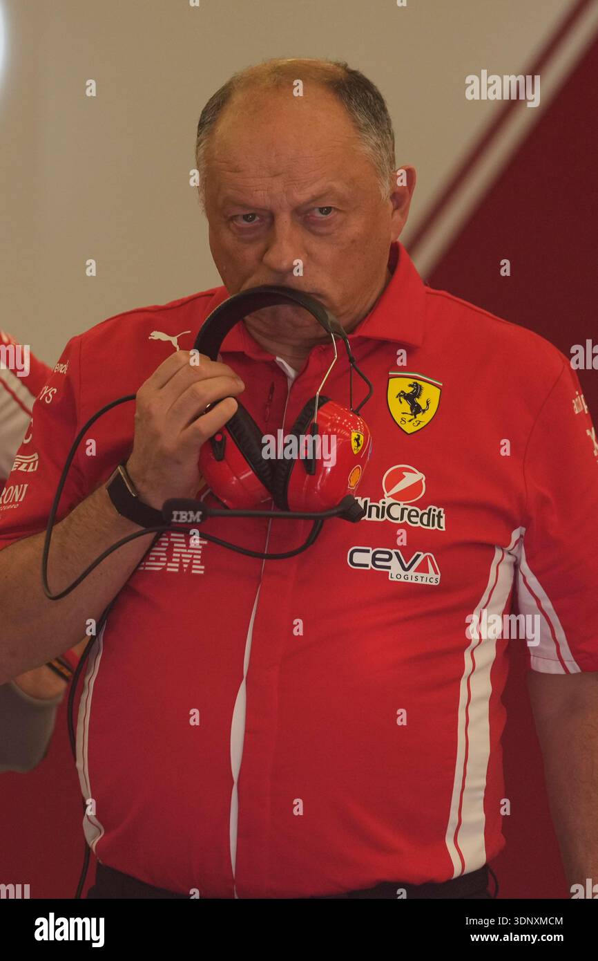 Ferrari team principal Frederic Vasseur attends the Formula One pre ...