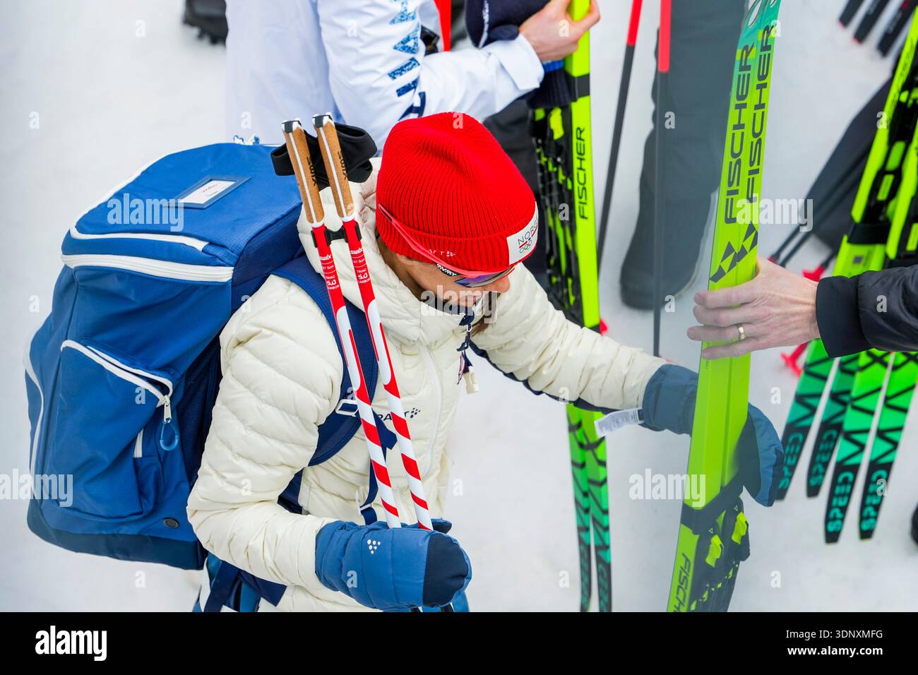 Val di Fiemme, Italy 20260212. Heidi Weng from Norway after the women's ...