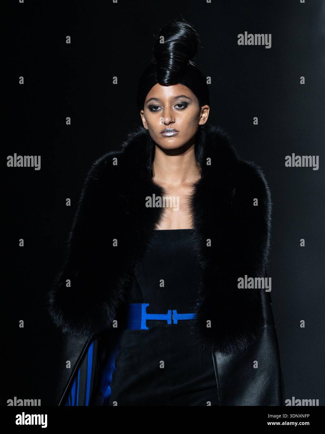 Model walks runway for Zang Too Fall 2026 show during FW26 Fashion Week ...