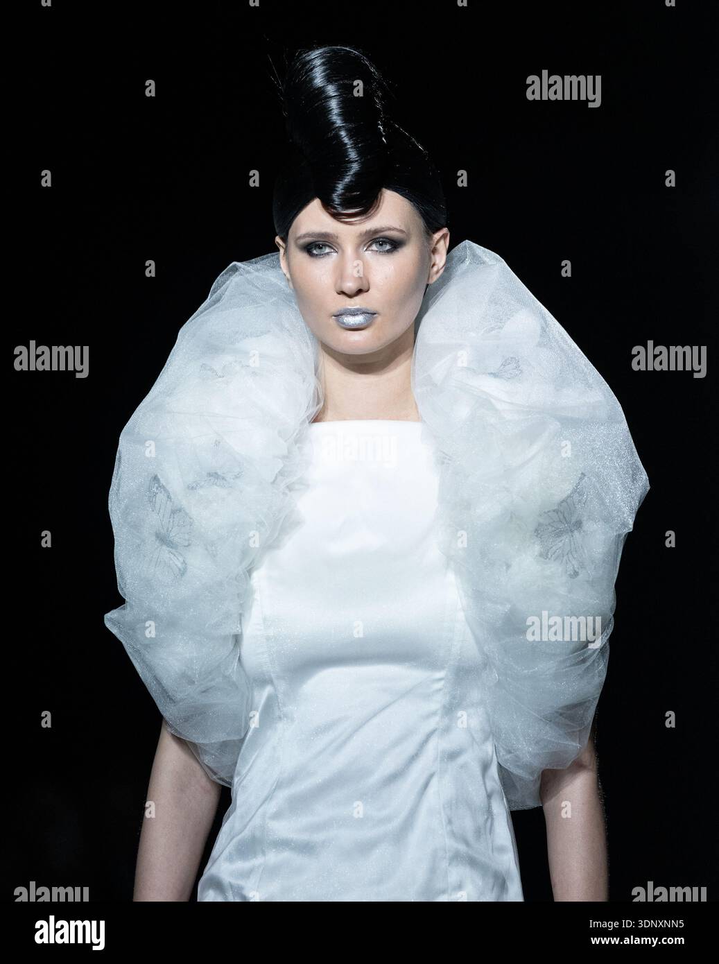Model walks runway for Zang Too Fall 2026 show during FW26 Fashion Week ...