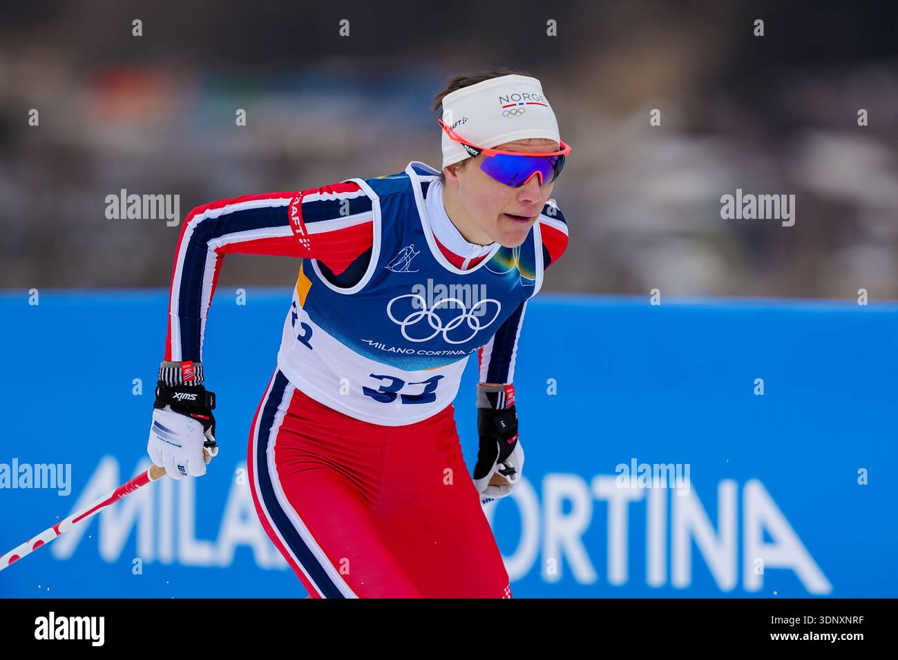 Heidi Weng, of Norway, competes in the cross country skiing women's ...
