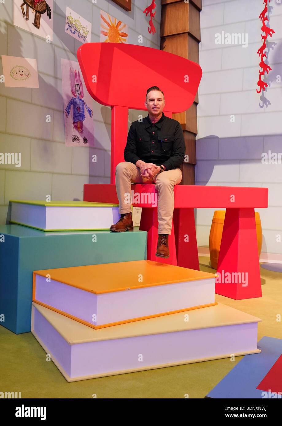Jay Ward, Creative Director for Franchise at Pixar, during a preview of ...