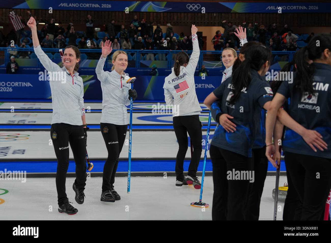 United States' Tabitha Peterson, Cory Thiesse, Taylor Anderson-Heide ...