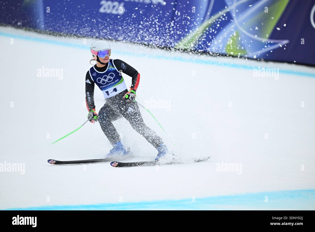 Alice Robinson from New Zealand during the Winter Olympic Games, Milano ...