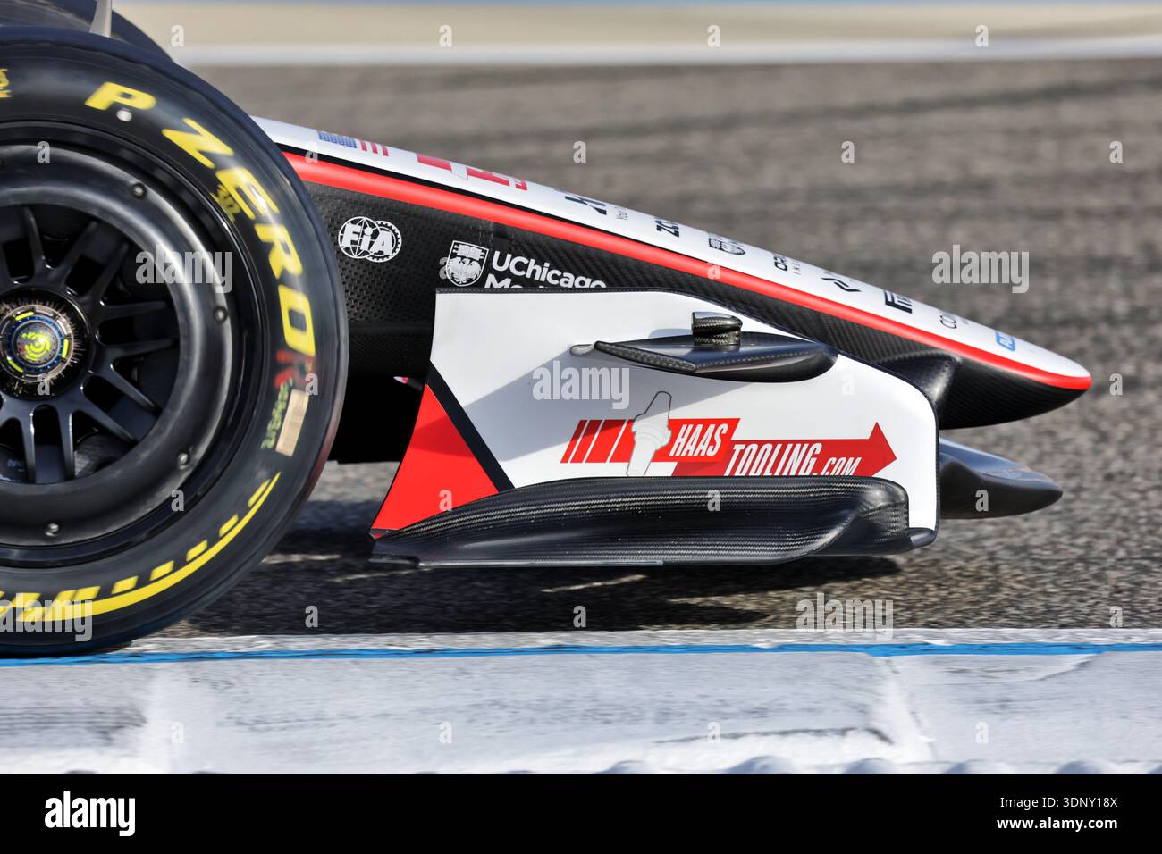 Haas F1 Team VF-26 front wing detail. 12.02.2026. Formula 1 Testing ...