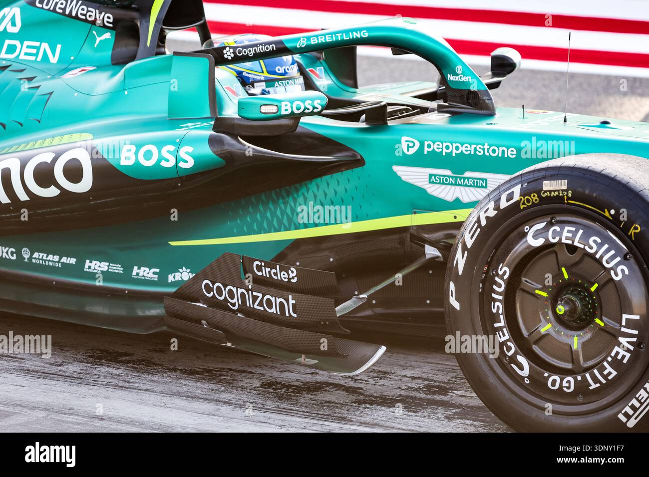 Aston Martin F1 Team Honda AMR26, mechanical detail of engine cover ...