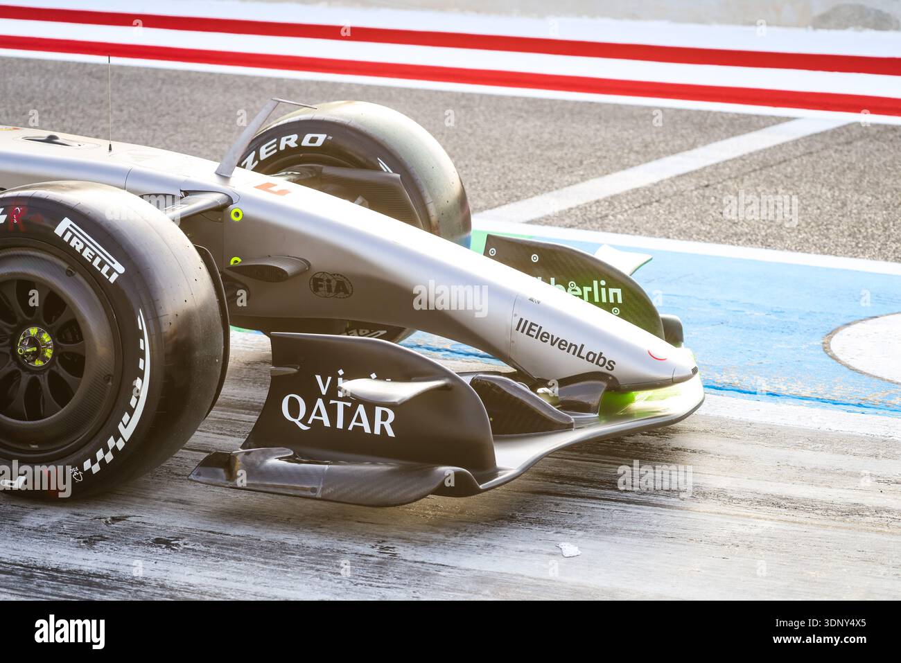 Audi F1 Team R26, mechanical detail of front wing during the Formula 1 ...