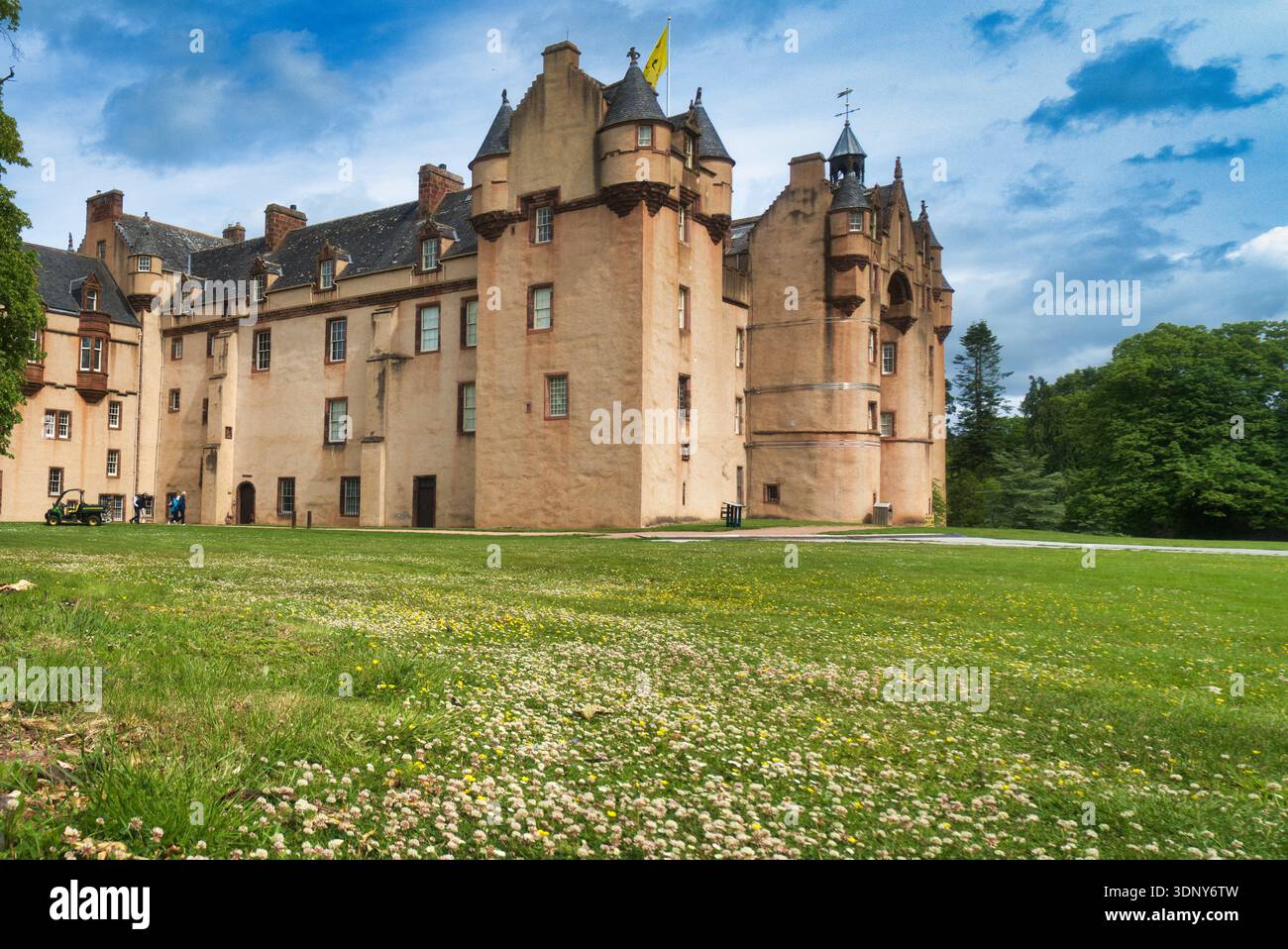 Looking to front of famous Baronial Fyvie Castle (13th Century). This ...