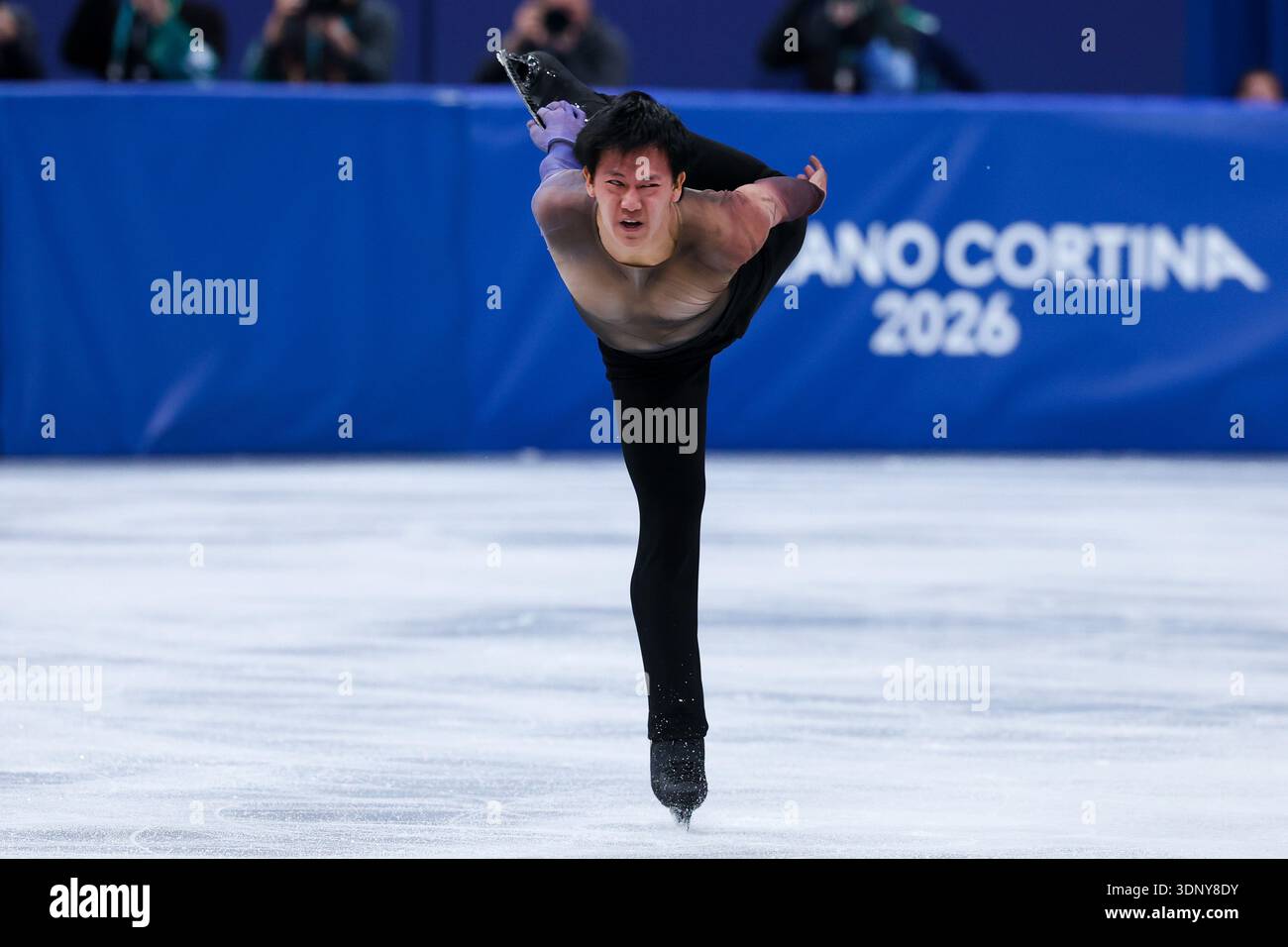 Adam Siao Him Fa of France competes during the Figure Skating Men ...