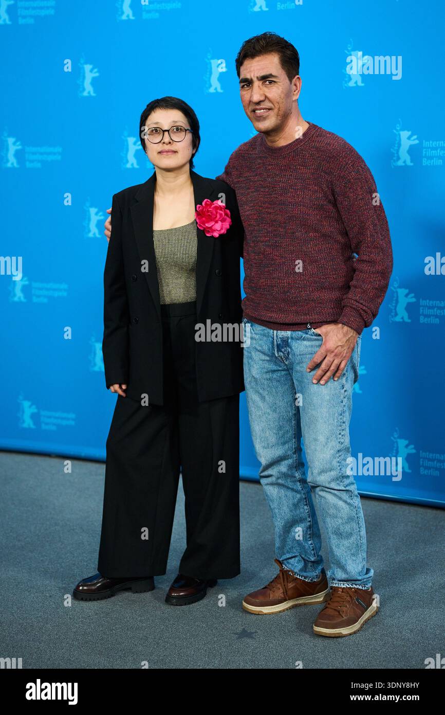 Director Shahrbanoo Sadat, left, and Anwar Hashimi pose for ...