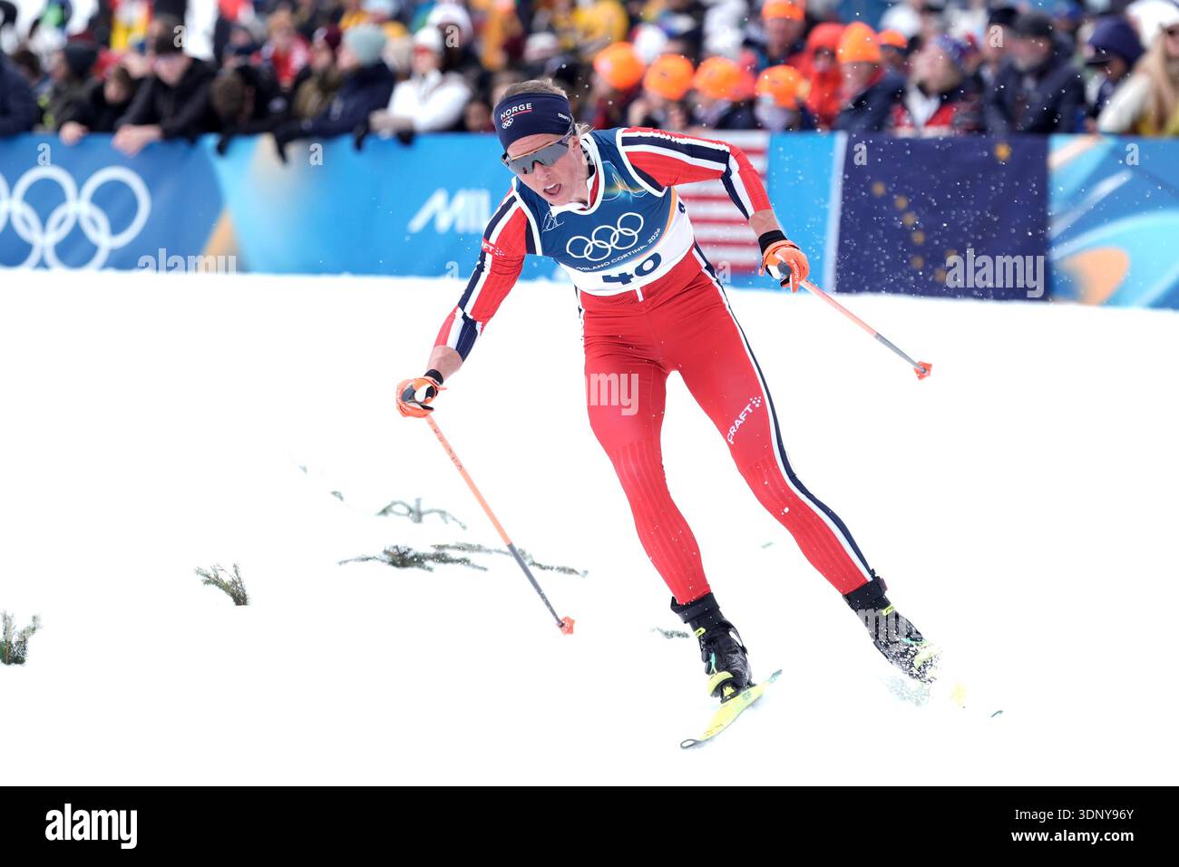 Val di Fiemme, Italy 20260212. Astrid Øyre Slind during the women's ...