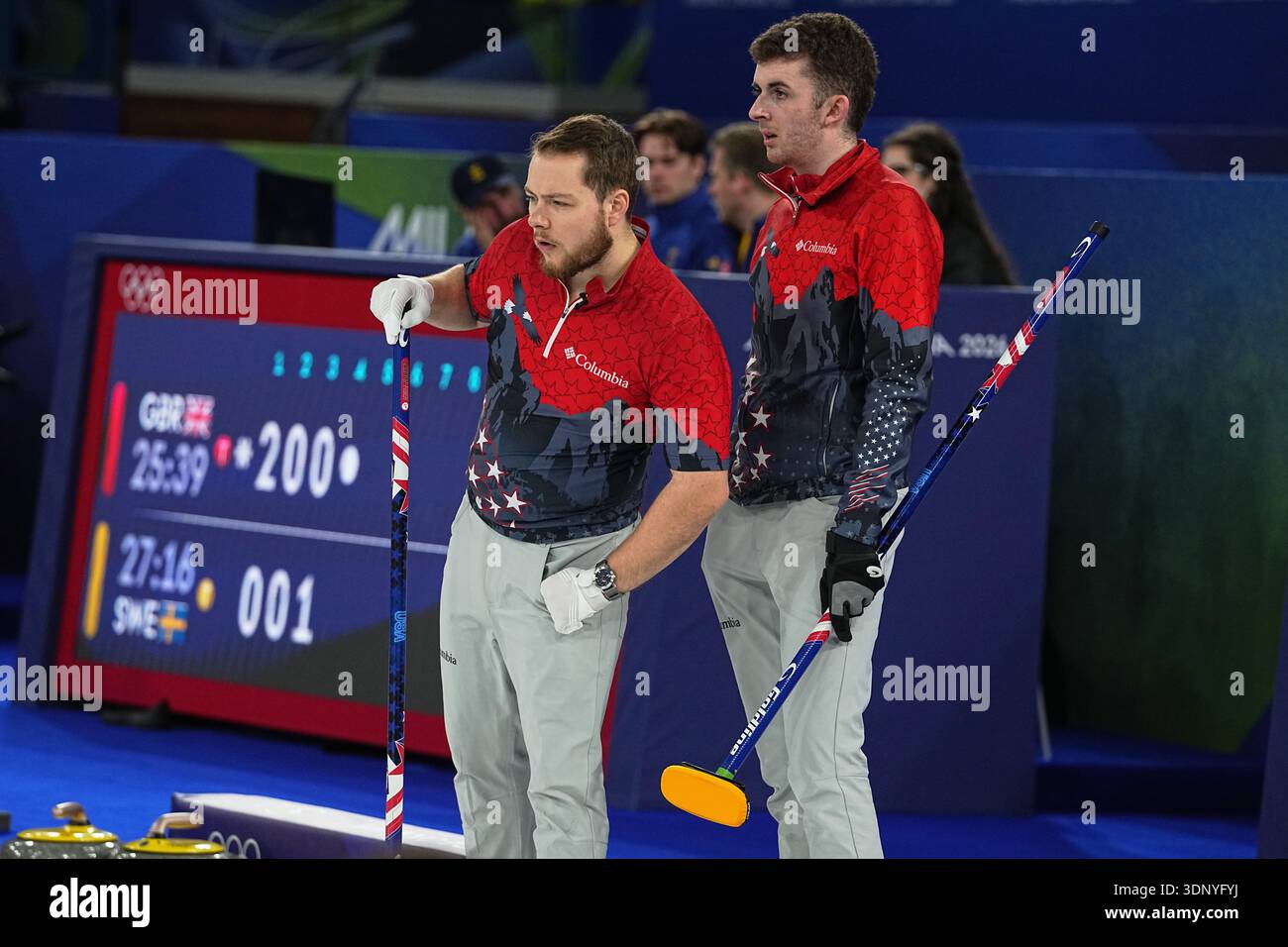 United States' Luc Violette and Daniel Casper look on, during the men's ...