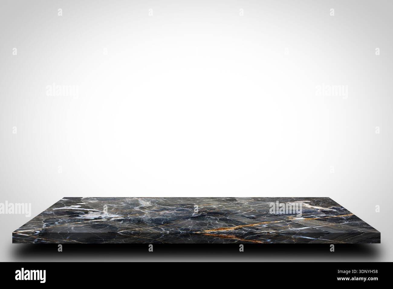Gray marble top on soft gray and white background - used for display or ...