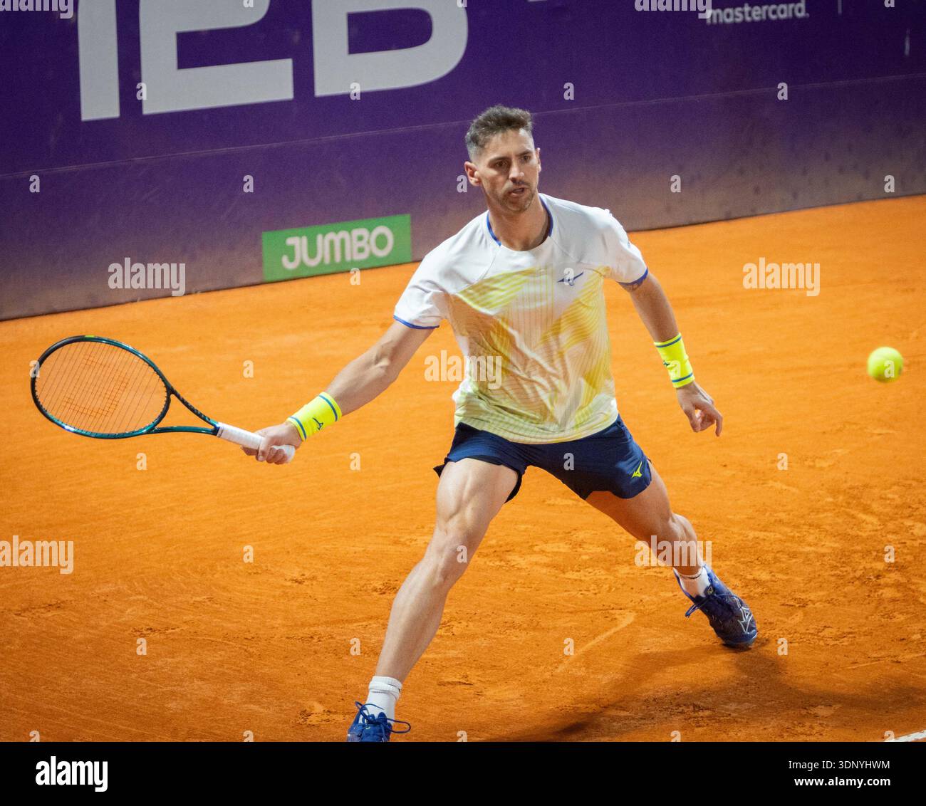 Argentinian player Guido Andreozzi hitting ball at ATP 250 Argentina ...