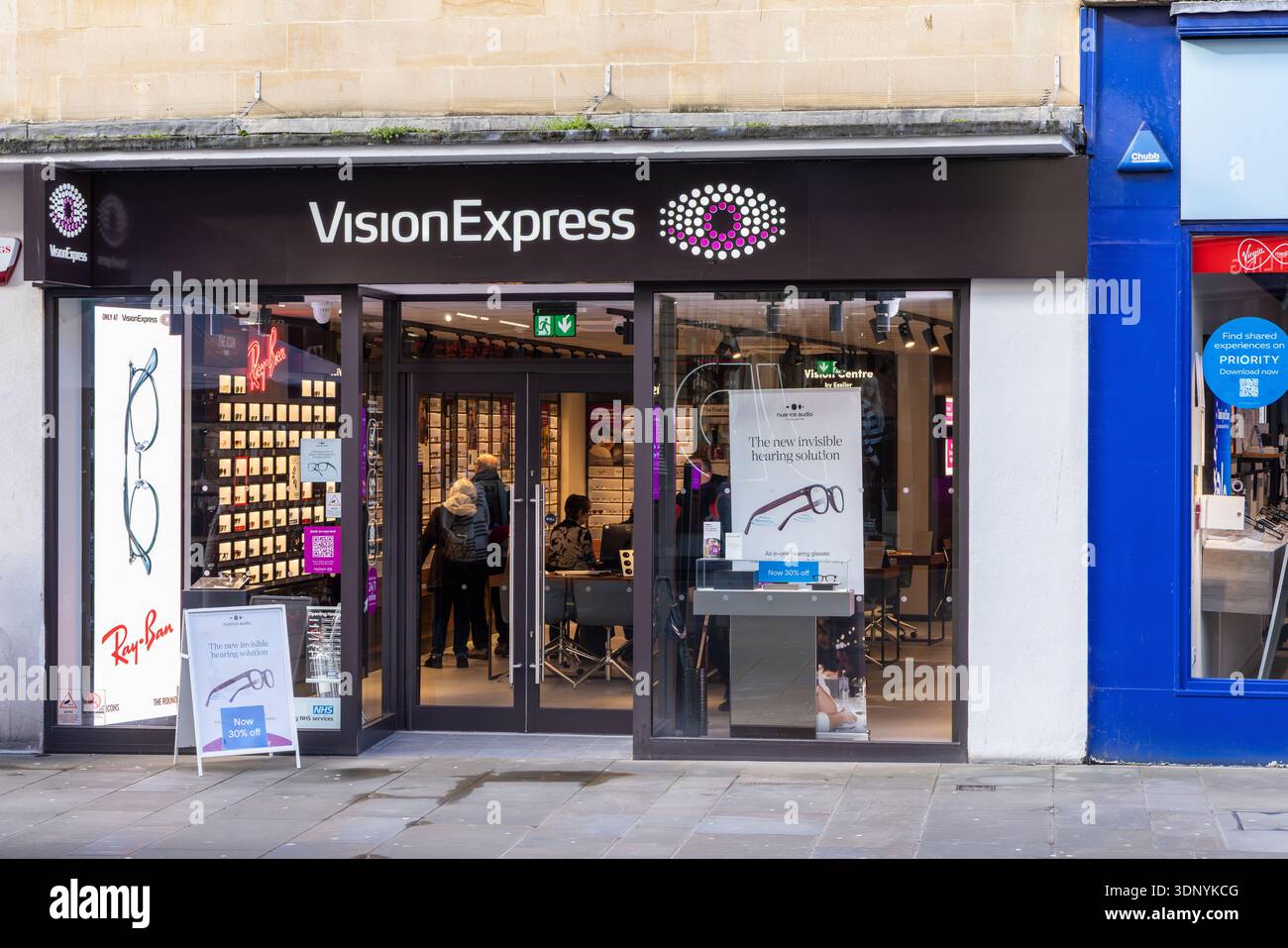 Vision Express Opticians store in Southgate Street, Bath City centre ...