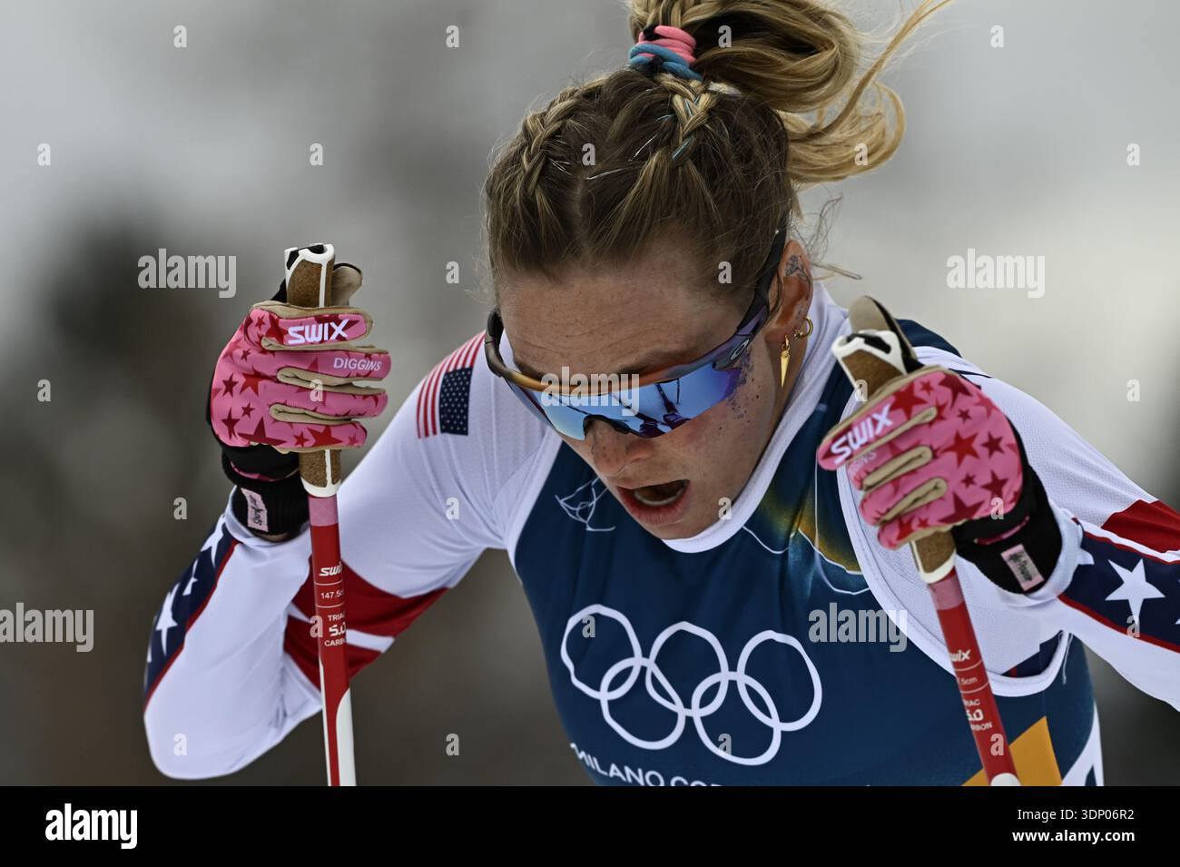LKS 20260212 Jessie Diggins of USA during women's Cross-Country Skiing ...