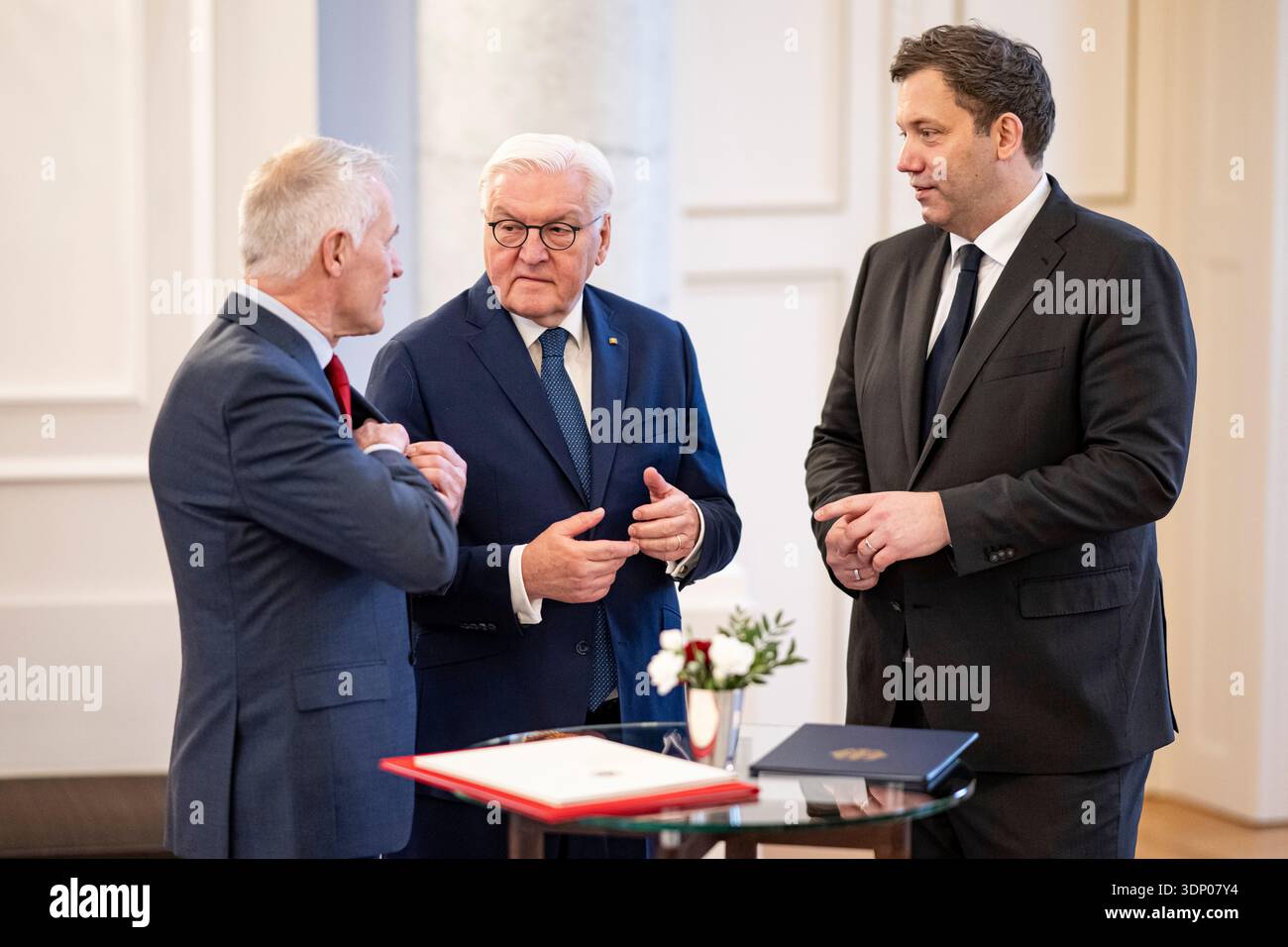 12 February 2026, Berlin: Achim Meyer auf der Heyde (l-r), President of ...