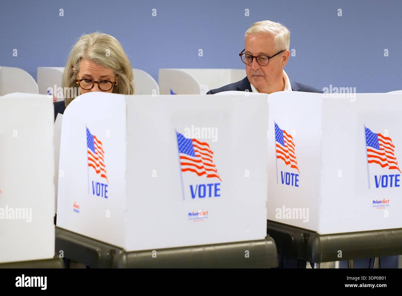 Republican U.S. Senate candidate Michael Whatley, right, and his wife ...