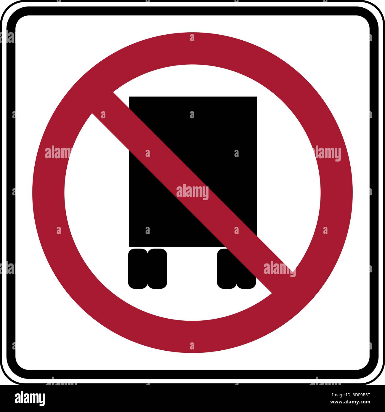 Vector graphic of a usa National Network Prohibited MUTCD highway sign ...
