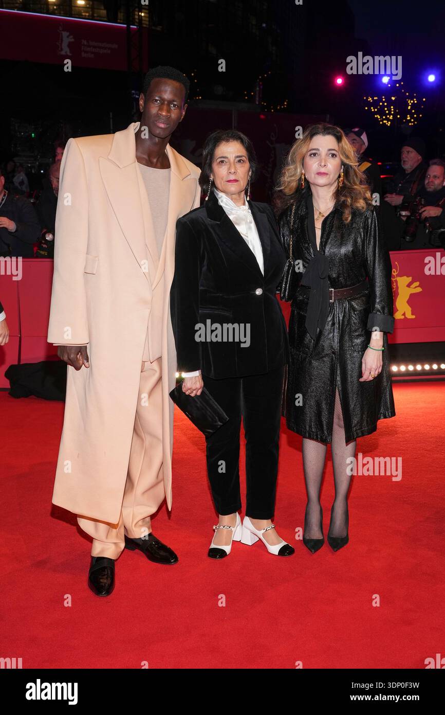 Amine Benrachid, from left, Hiam Abbass and Danielle Arbid pose for ...