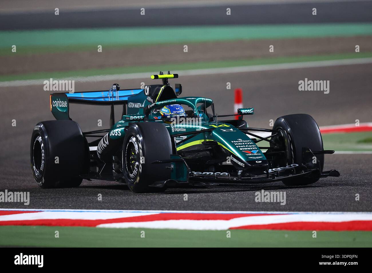 Fernando Alonso of Aston Martin Aramco Honda on track during F1 Pre ...