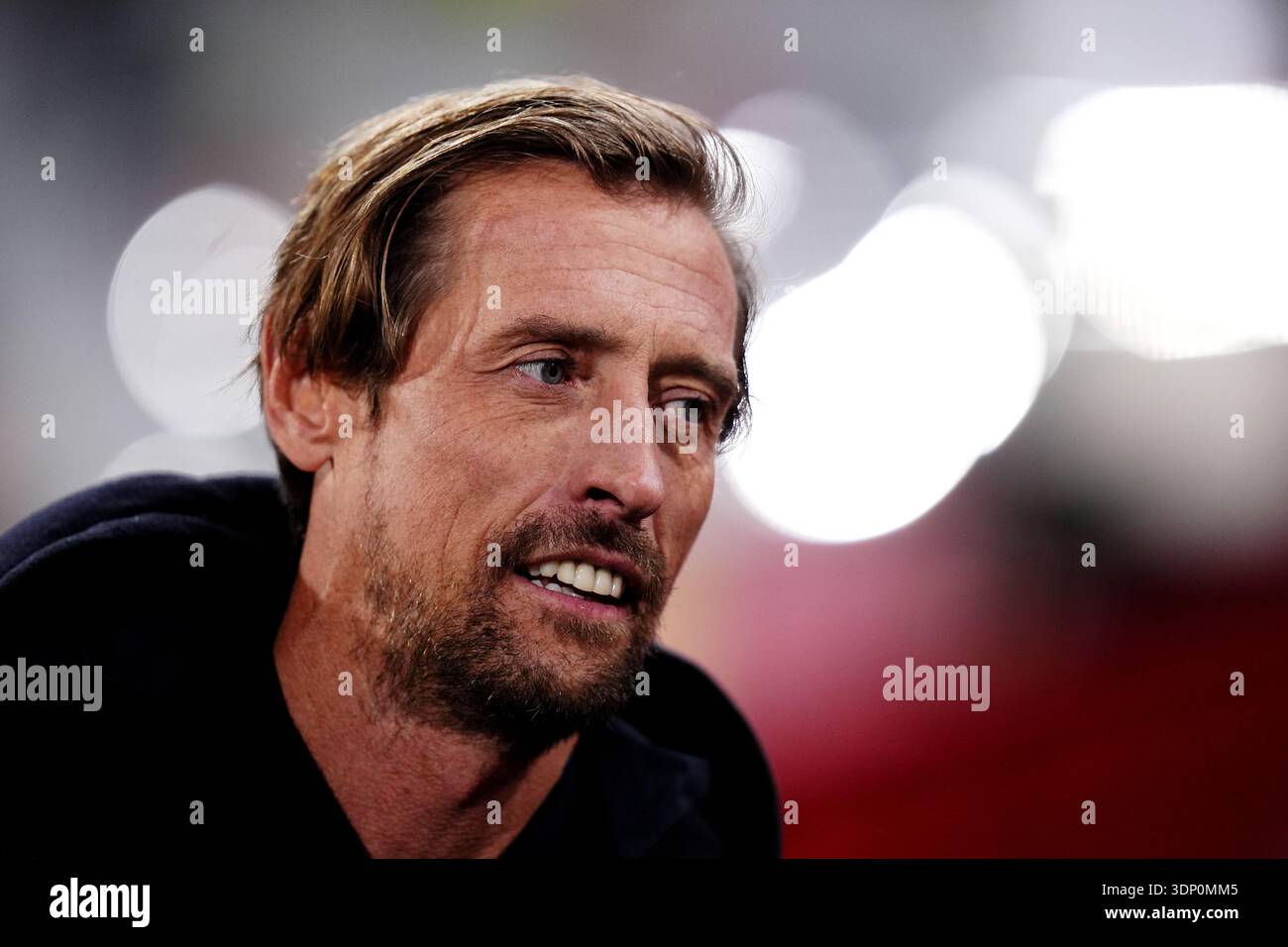Pundit and Former footballer Peter Crouch ahead of the Premier League ...