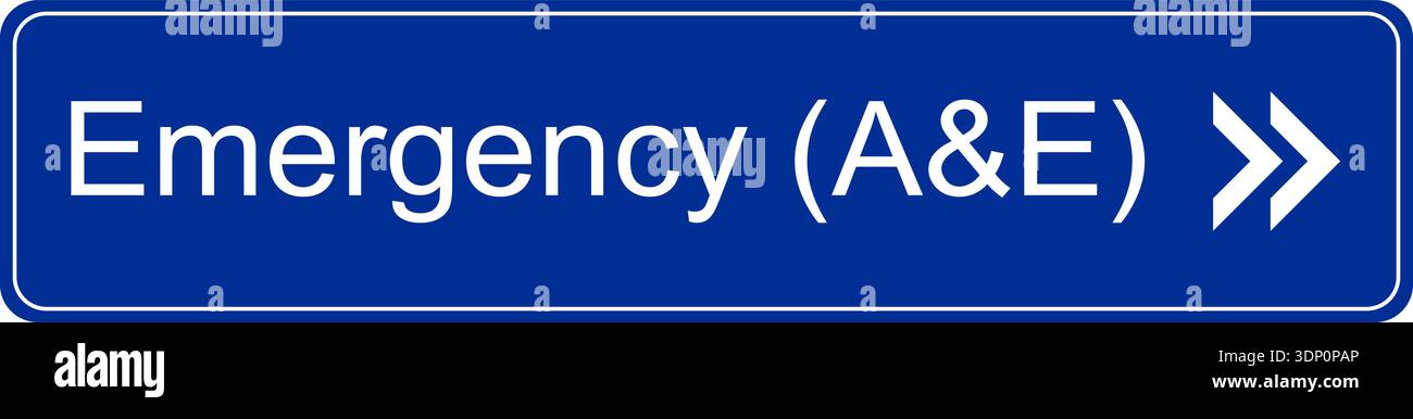 Accident emergency sign hospital uk Stock Vector Images - Alamy