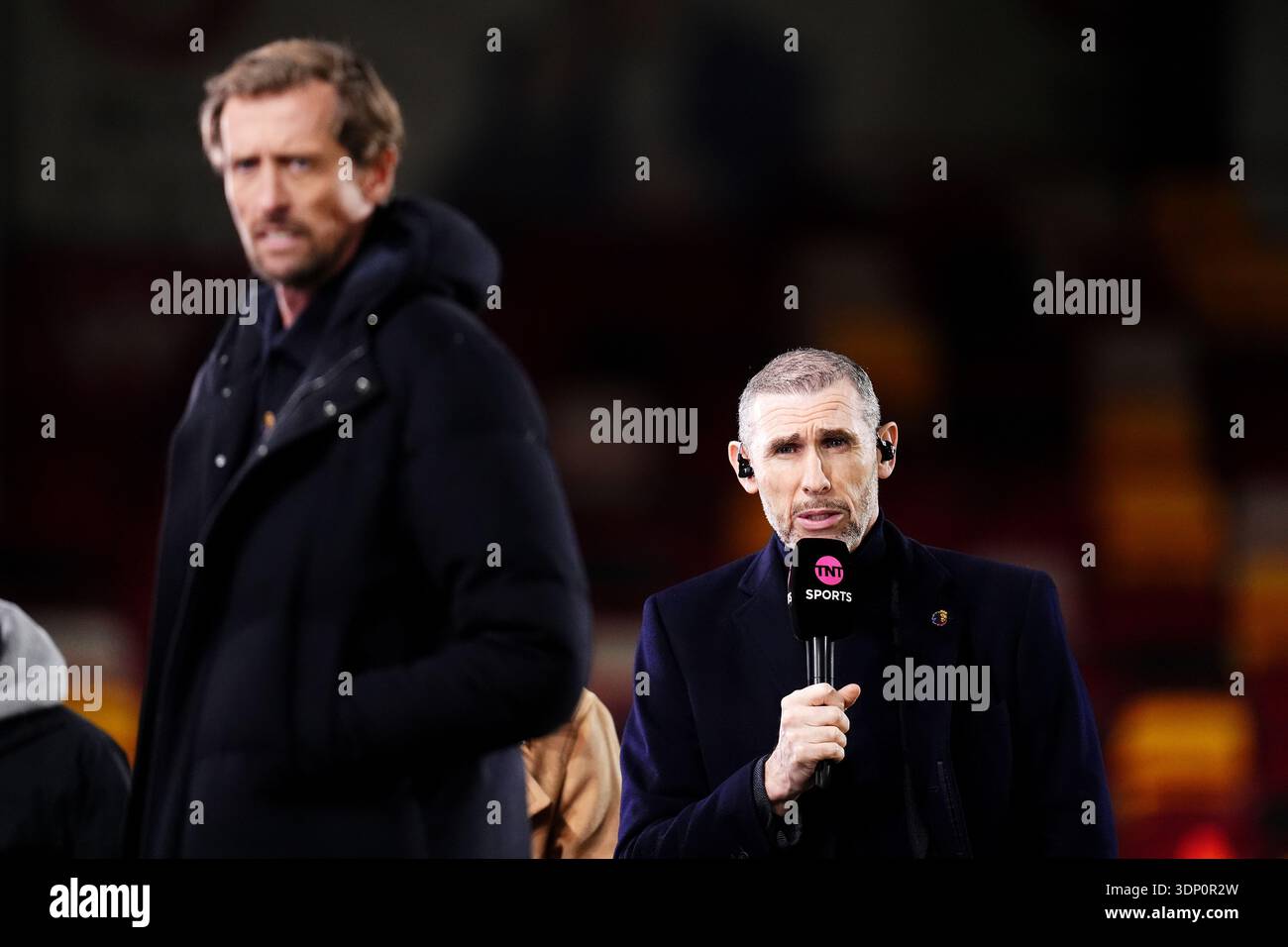 Former footballer Martin Keown (right) and Peter Crouch during the ...