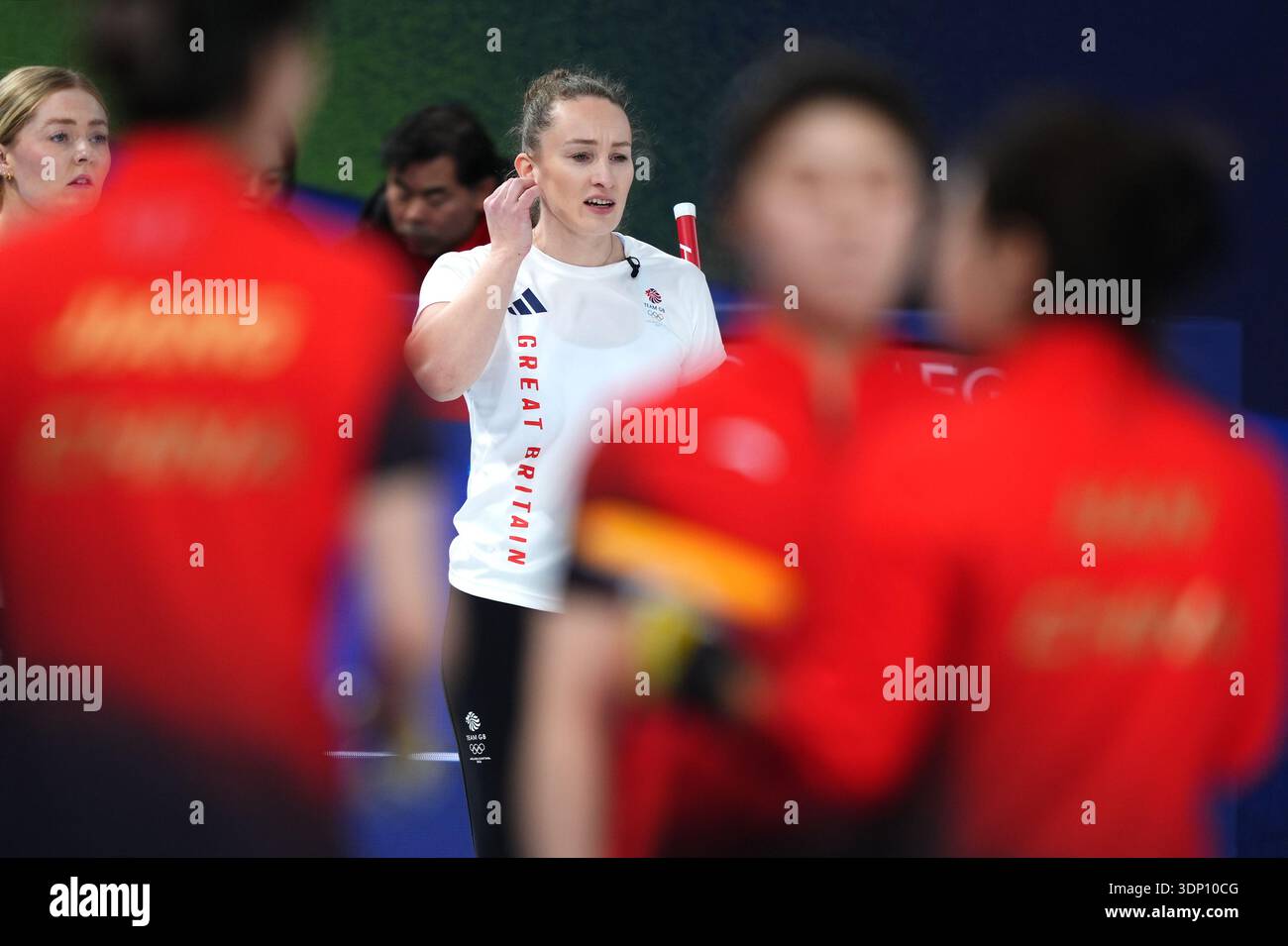 Great Britain's Jennifer Dodds during the Women's Curling Round Robin ...
