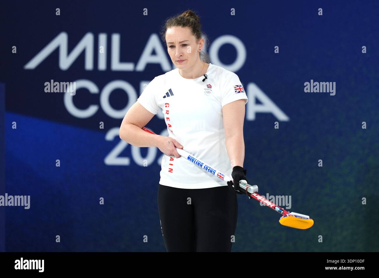 Great Britain's Jennifer Dodds in action during the Women's Curling ...